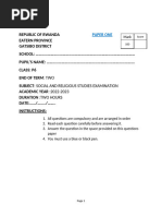 Math p6 Questions From Nesa | PDF | Area