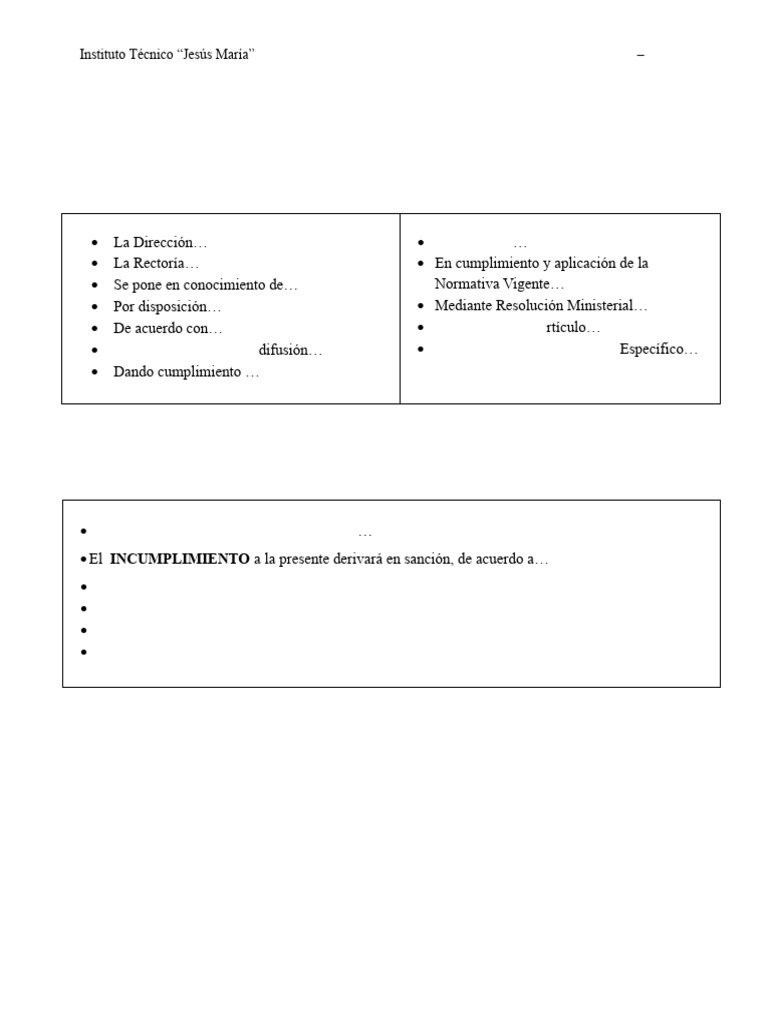 INICIO Y CIERRE DE TEXTO PARA REDACTAR UNA ORDEN DE SERVICIO | PDF