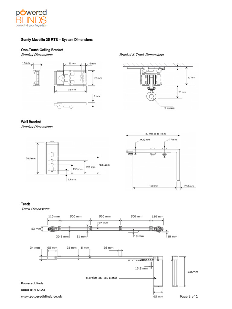 Movelite 35 RTS Dimensions Wiring | PDF