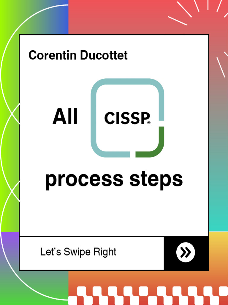 All CISSP Process Steps | PDF | Public Key Cryptography | Public Key Certificate
