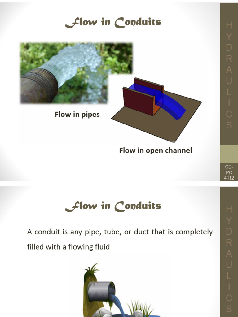 Flow in Closed Conduits | PDF | Reynolds Number | Fluid Dynamics