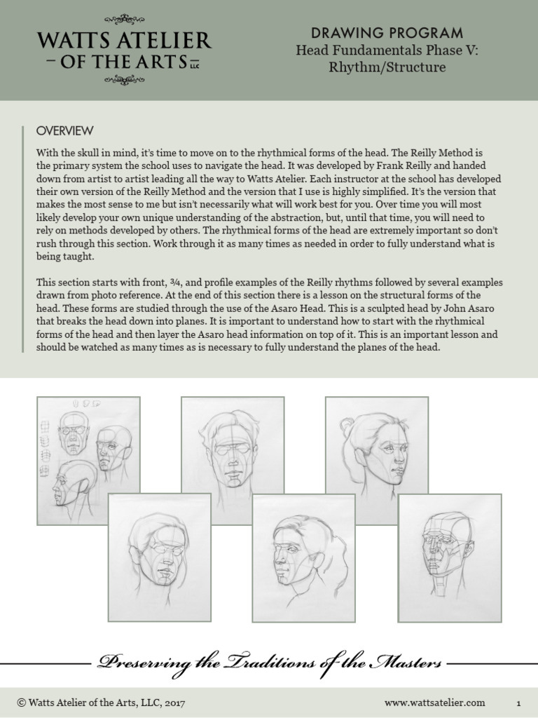 Reilly Method: Head Drawing Techniques | PDF | Drawing