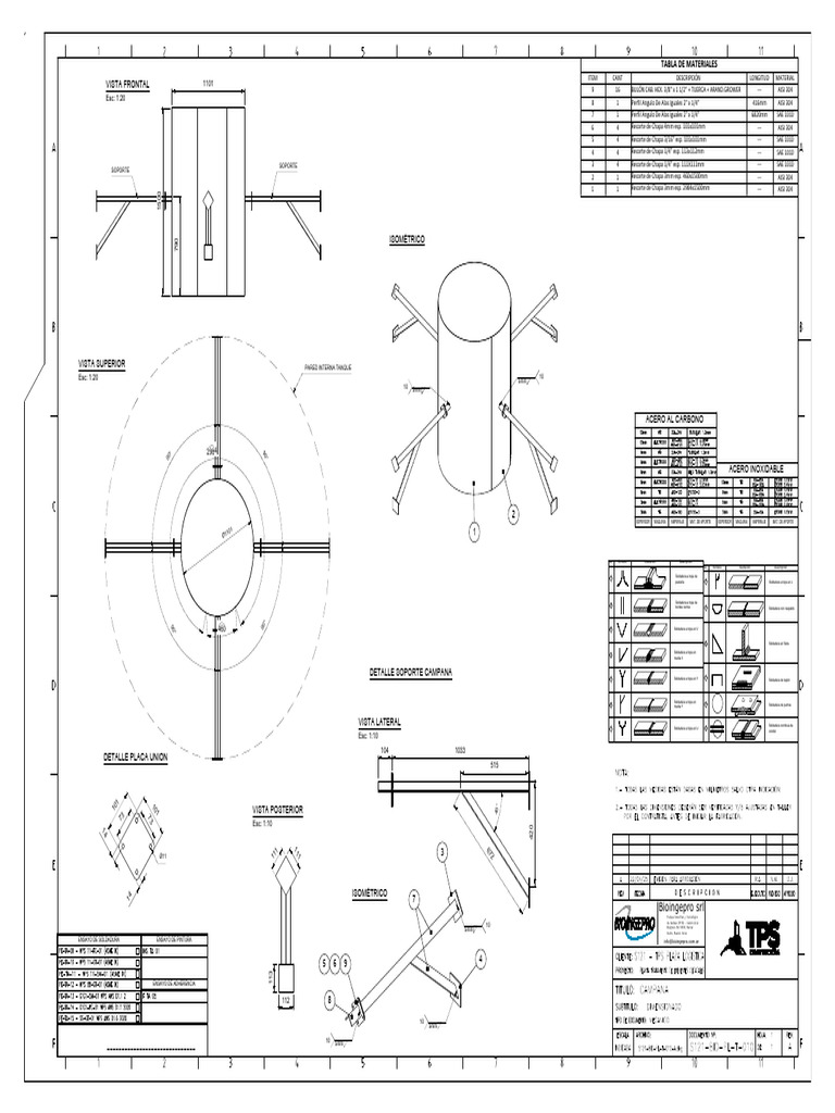 s121 Bio Pl t 010 a (Campana)e | PDF | Hierro | Acero