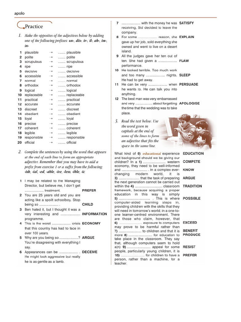 WORD Formation Prefixes Suffixes | PDF