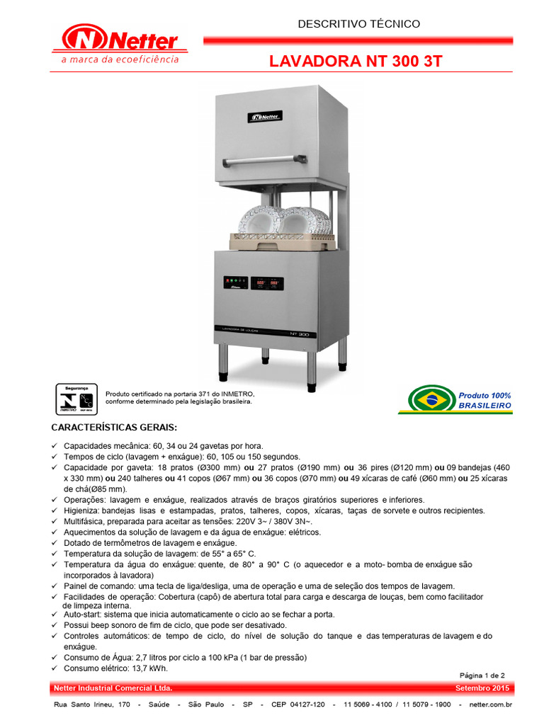 NT 300 3T - Descritivo Técnico | PDF