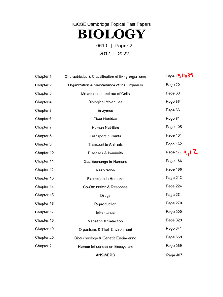 Biology p2 Q (S.a.files?) | PDF | Biology | Cell Biology