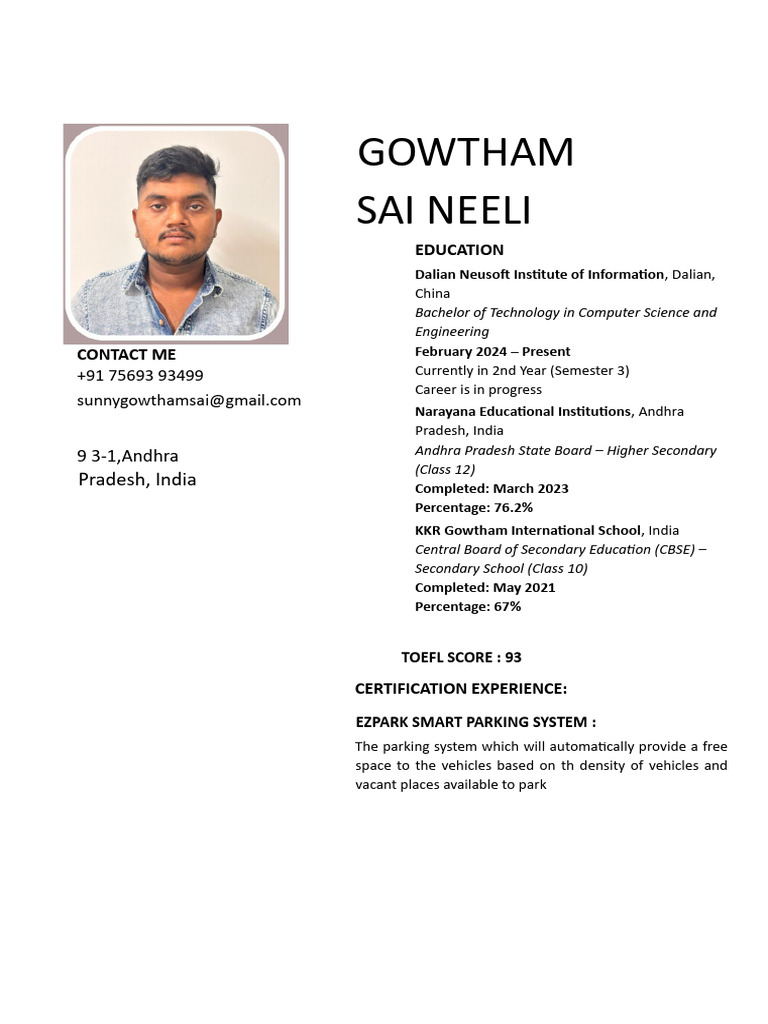 Sunny Resume (1) 2 | PDF