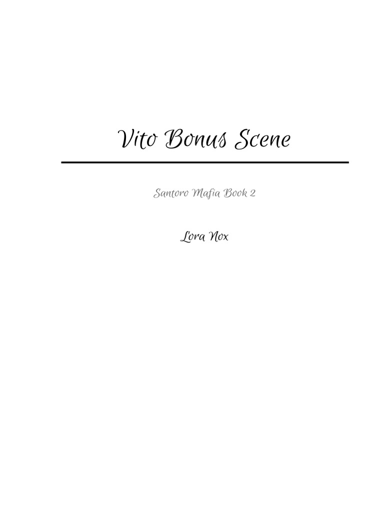Vito - Bonus Scene - Lora Nox | PDF