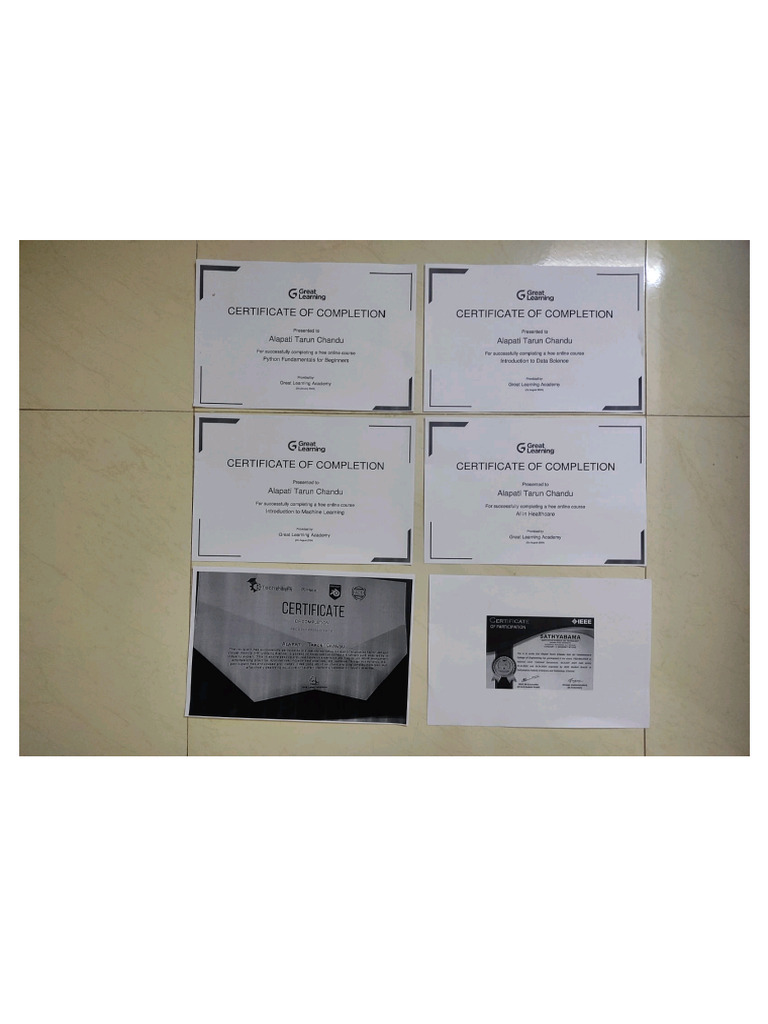 All Certificate | PDF