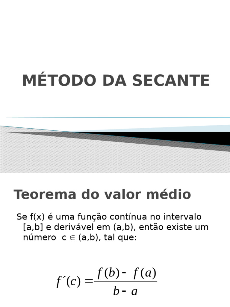 Metodo Da Secante | PDF