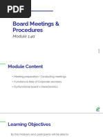 SS - 1 Secretarial Standard ON Meetings of The Board of Directors | PDF ...