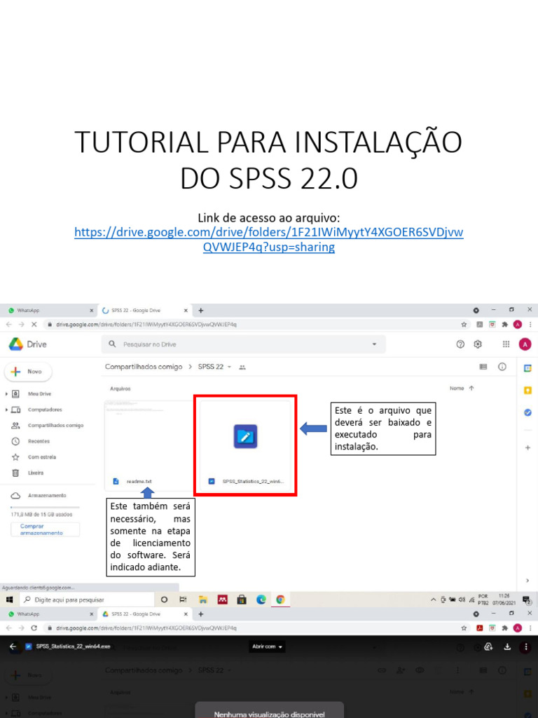 Instalação do SPSS 22.0 passo a passo | PDF