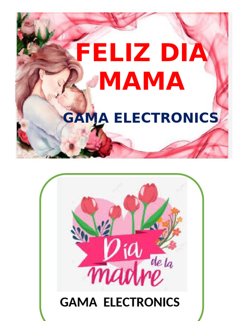 Feliz Dia Mama: Gama Electronics | PDF