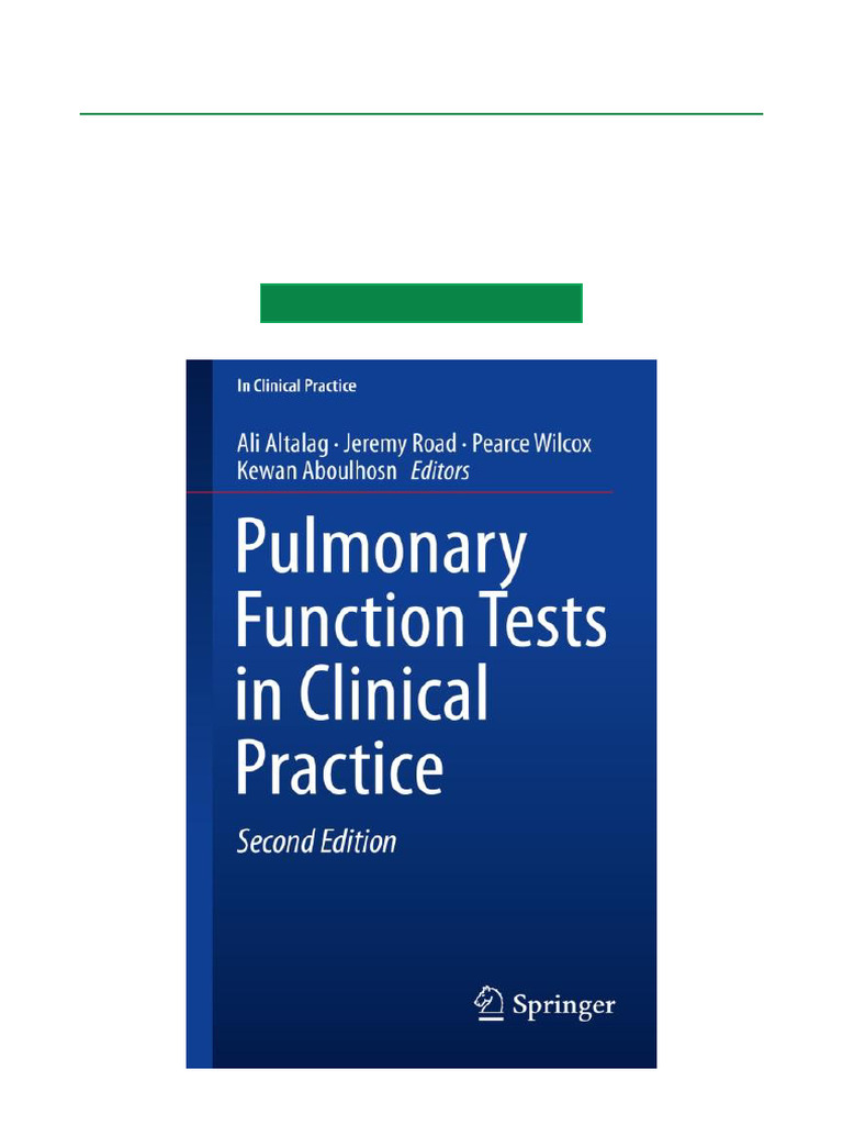 Pulmonary Function Tests Handbook | PDF | Exhalation | Pulmonology