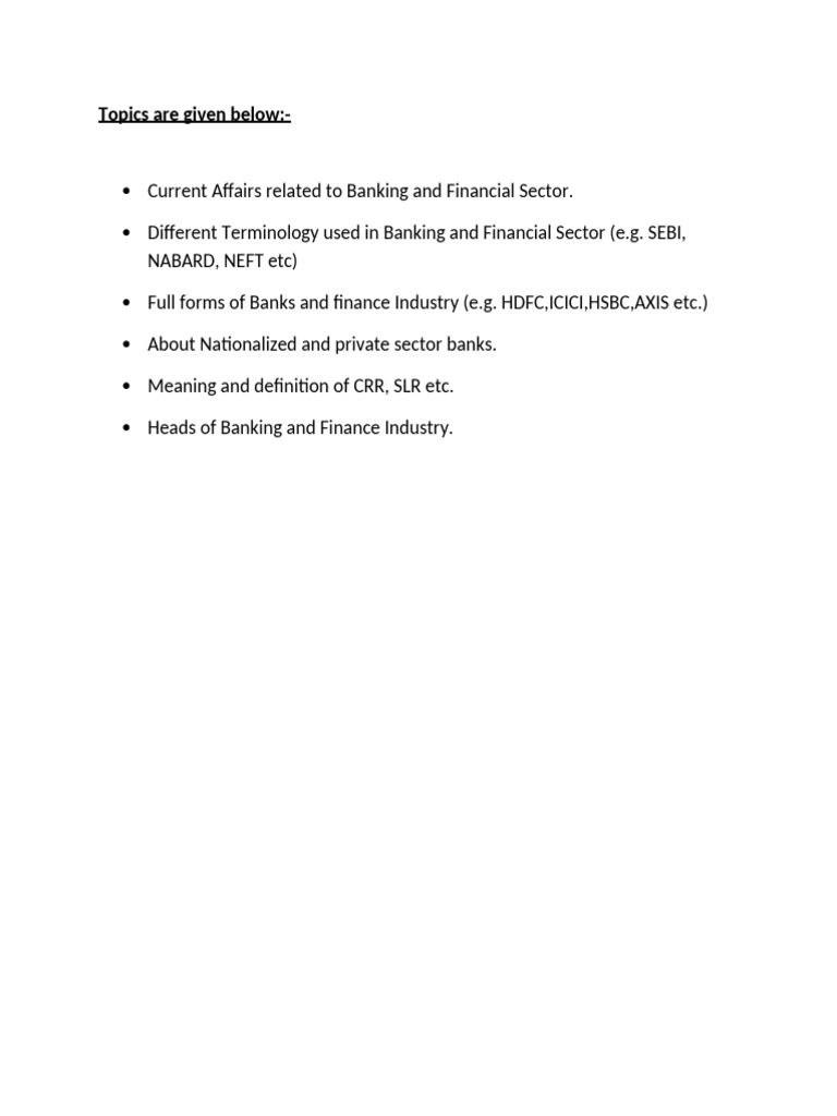 Interveiw Topics | PDF