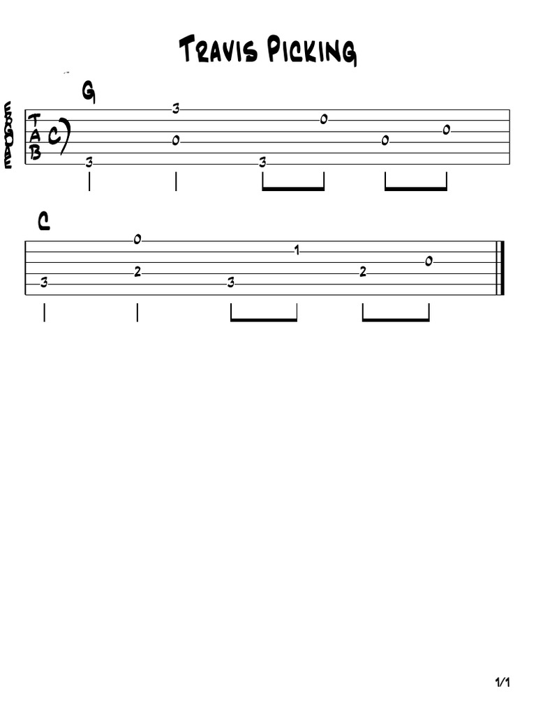 Travis Picking | PDF