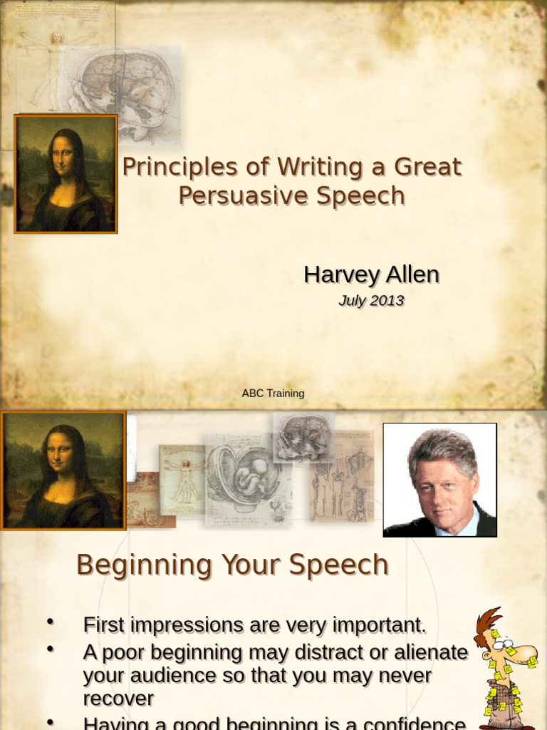 Persuasive Speech Writing Powerpoint | PDF | Credibility | Human ...