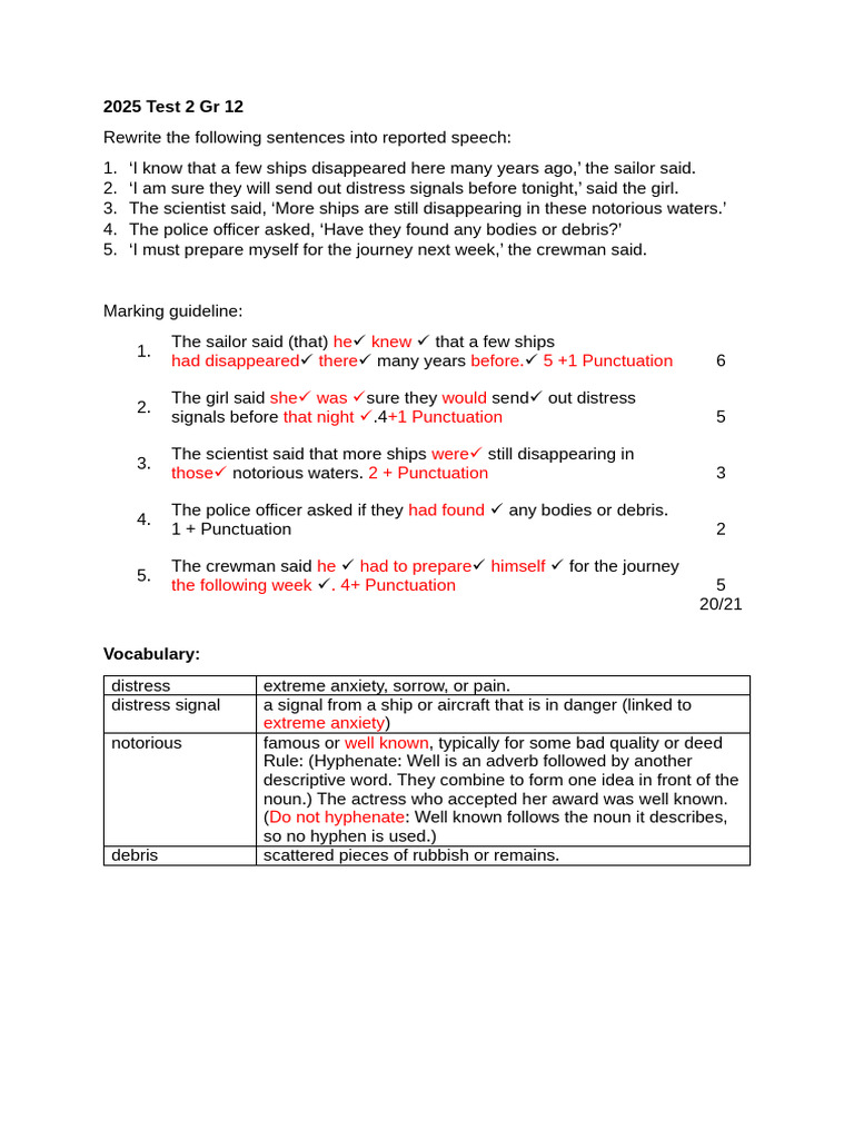 Class test 2 | PDF