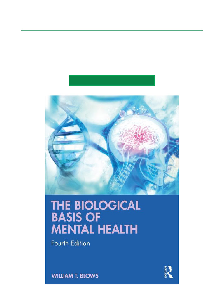 Biological Basis of Mental Health 4th Ed | PDF | Brain | Inhibitory ...