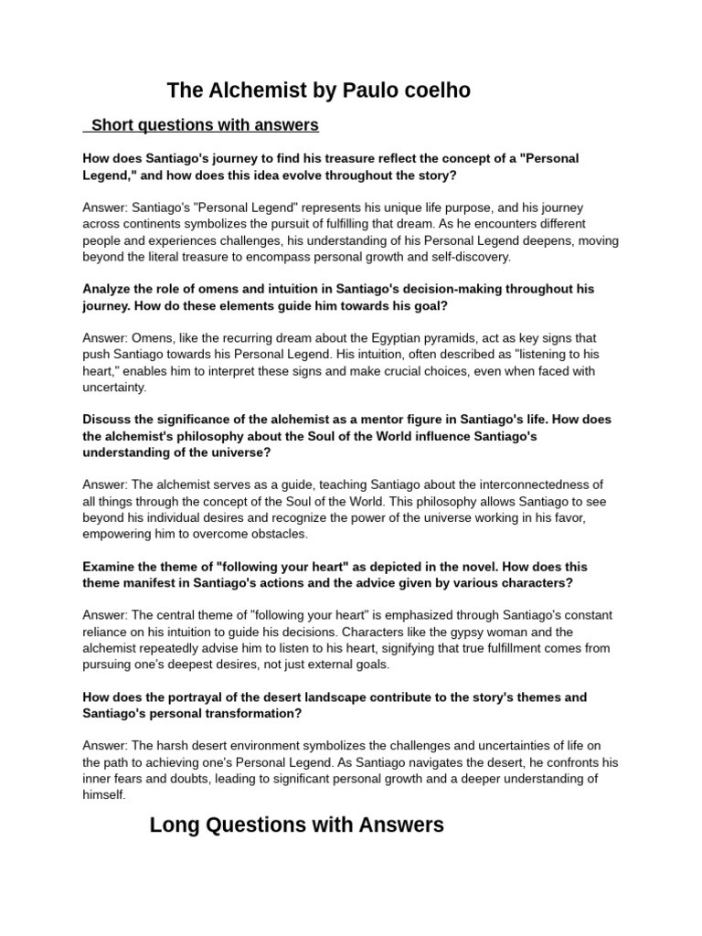 The Alchemist by Paulo coelho 2 | PDF | Alchemy