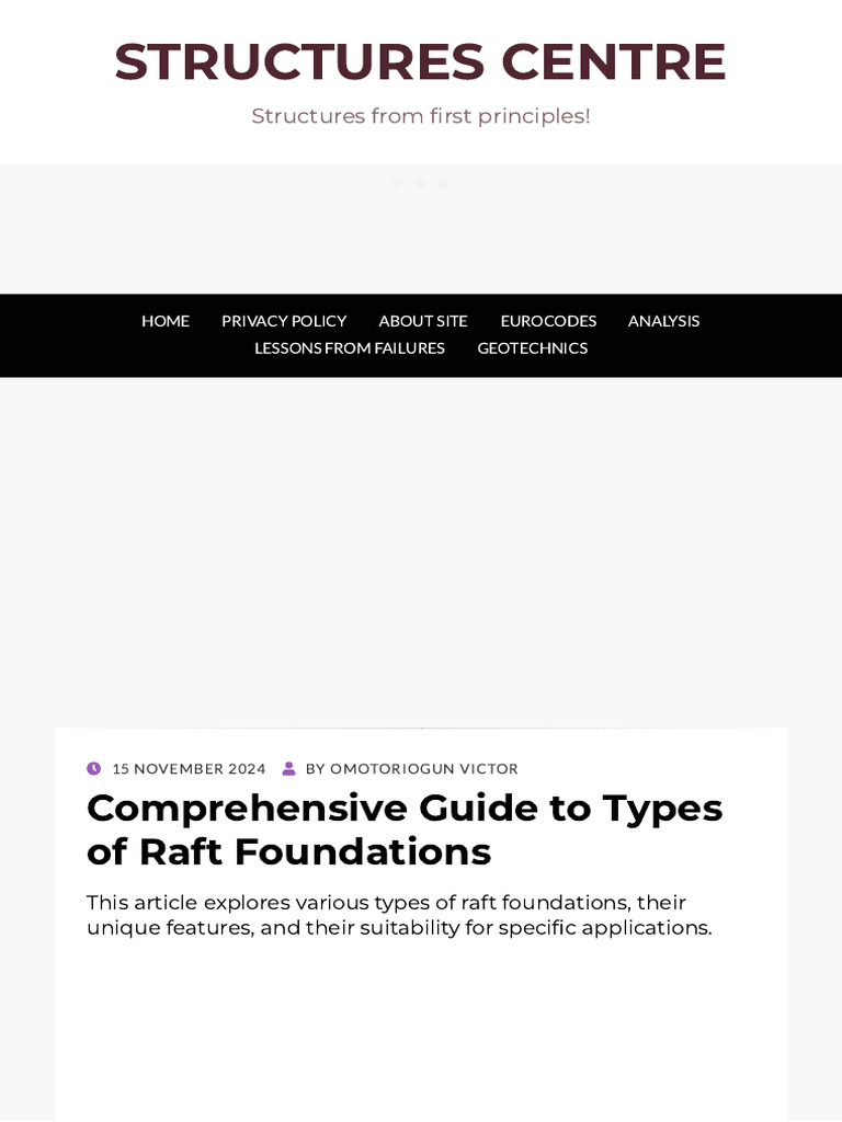 Comprehensive Guide To Types of Raft Foundations | PDF | Foundation ...