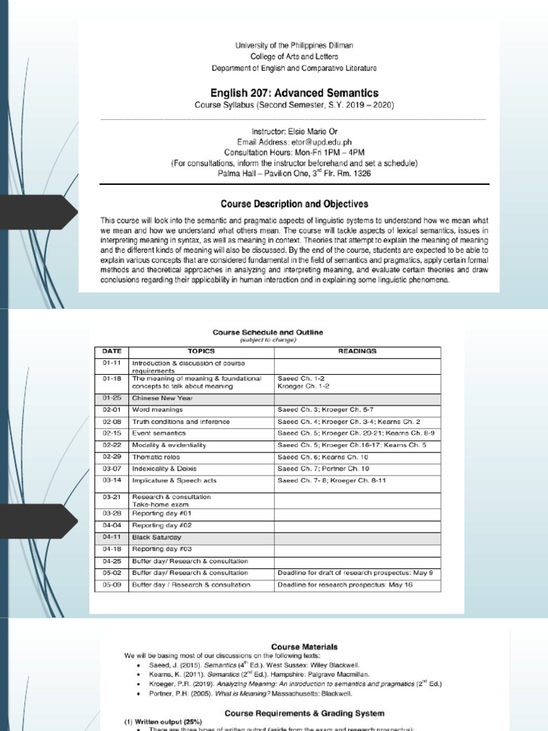Syllabus Presentation | PDF | Apa Style | Behavioural Sciences