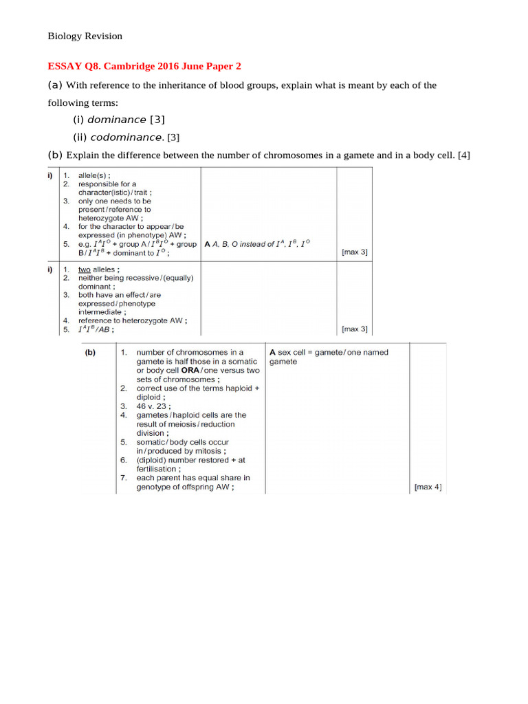 Compiled Biology Essay - 15-6 Heredity | PDF