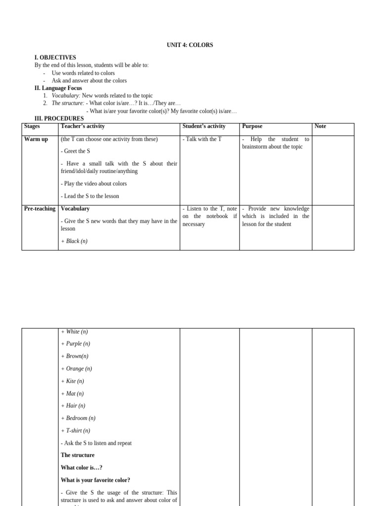 FFS - Unit 04 - Red, Blue and Yellow | PDF | Cognitive Science | Cognition