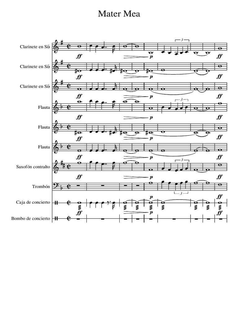 Guión Mater Mea | PDF