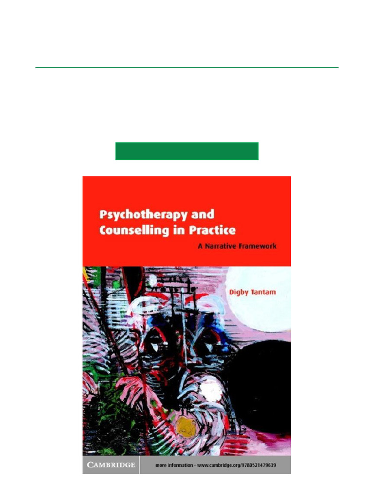 Psychotherapy and Counselling in Practice A Narrative Framework - 1st ...