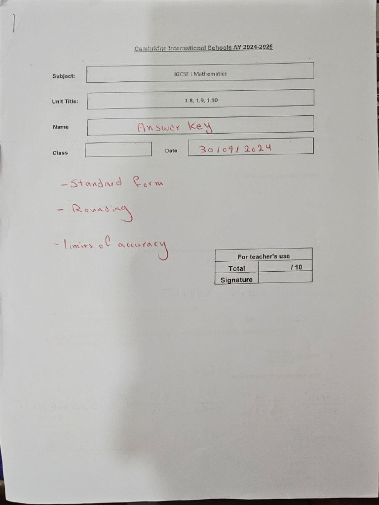 2nd Quiz Answer Key | PDF