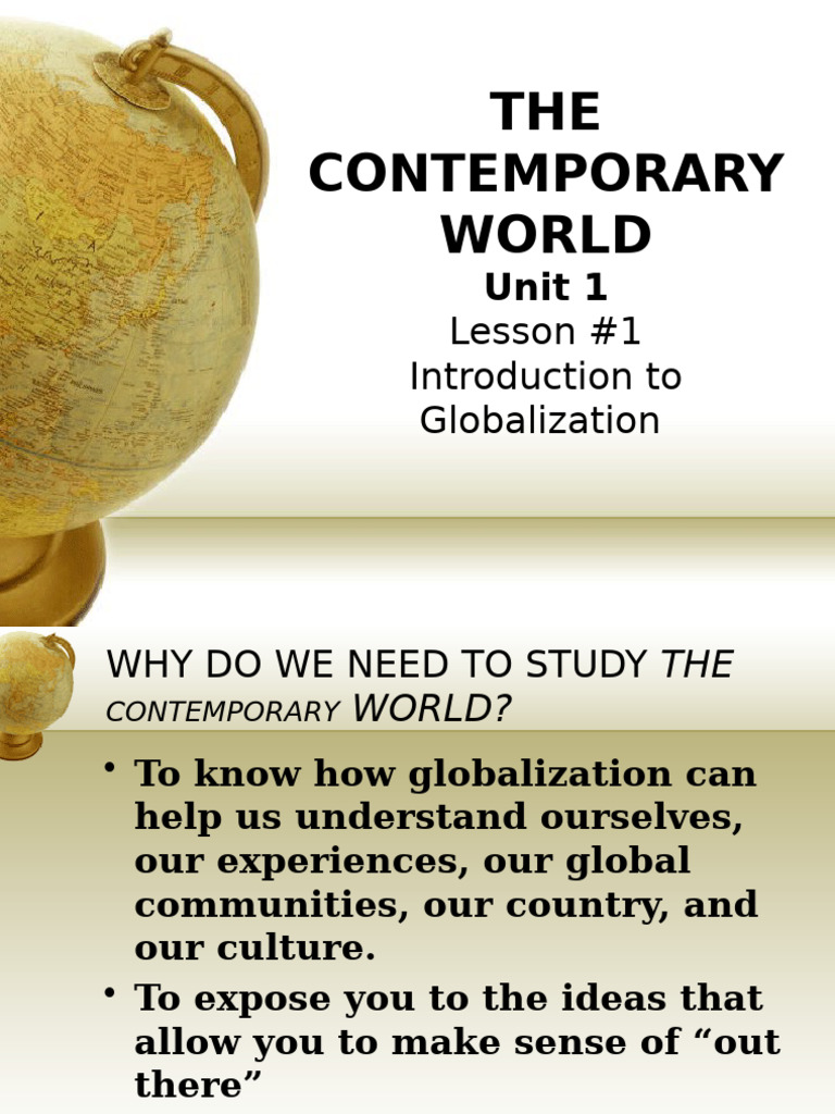 Lesson1 Globalization W1 | PDF | Globalization | Internet