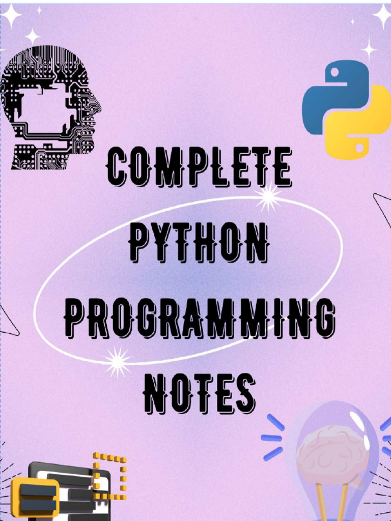 Python Handwriiten Notes-Output | PDF