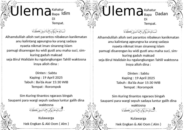 Uleman Sukuran Umum | PDF
