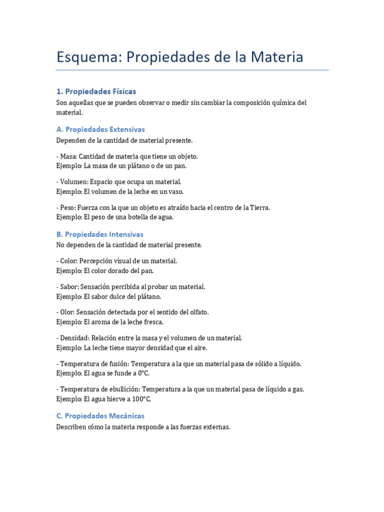 Propiedades de la Materia Explicadas | PDF | Importar | Sustancias químicas
