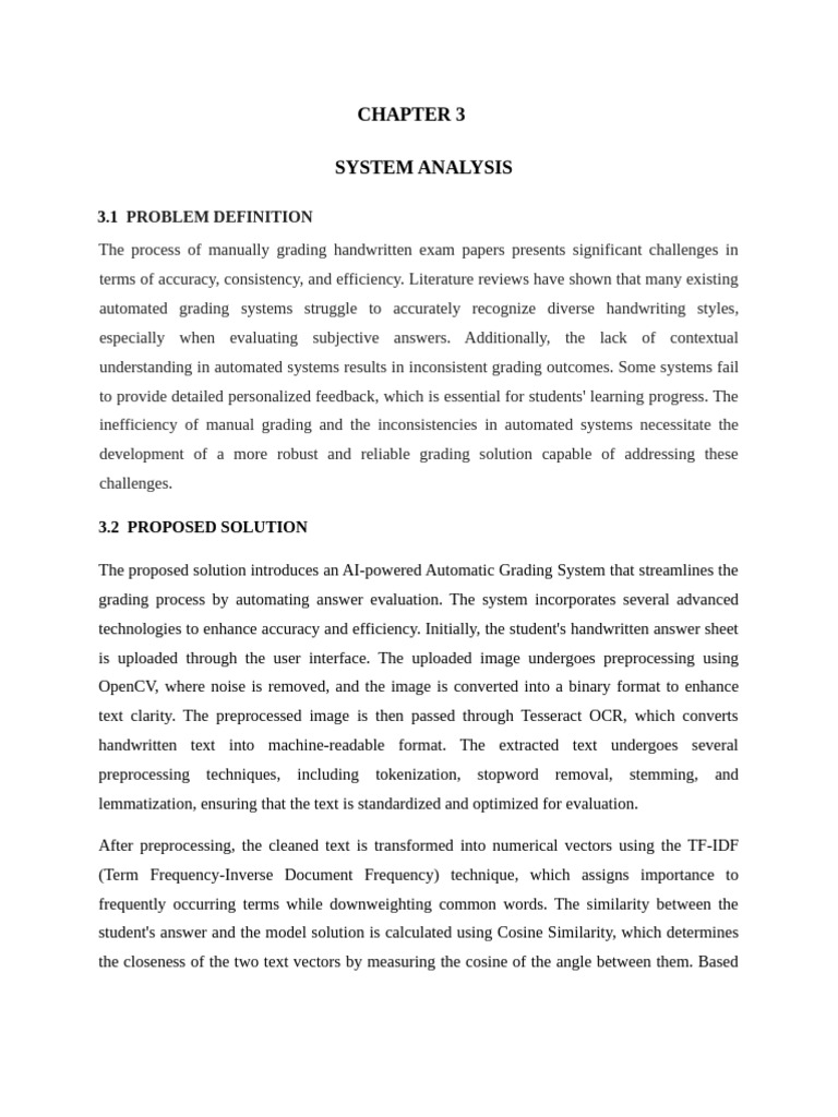 AI-Powered Automated Grading System | PDF | Optical Character ...