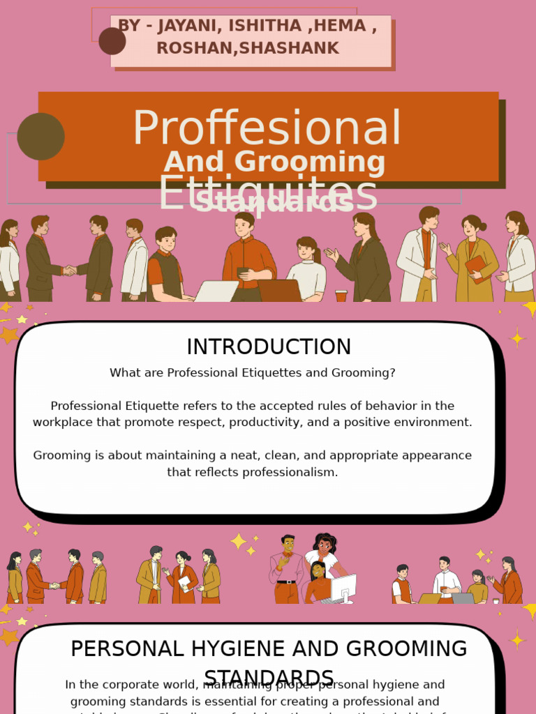 Professional Etiquettes and Grooming Standards | PDF | Etiquette ...