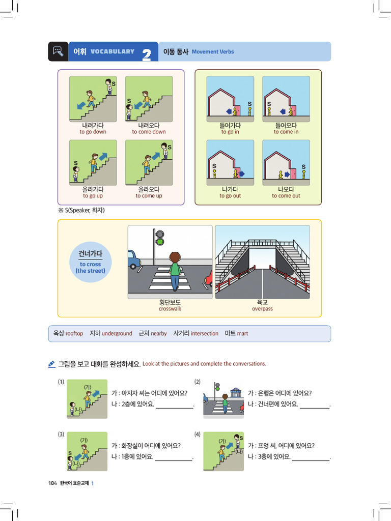 Vocabulary: Movement Verbs | PDF