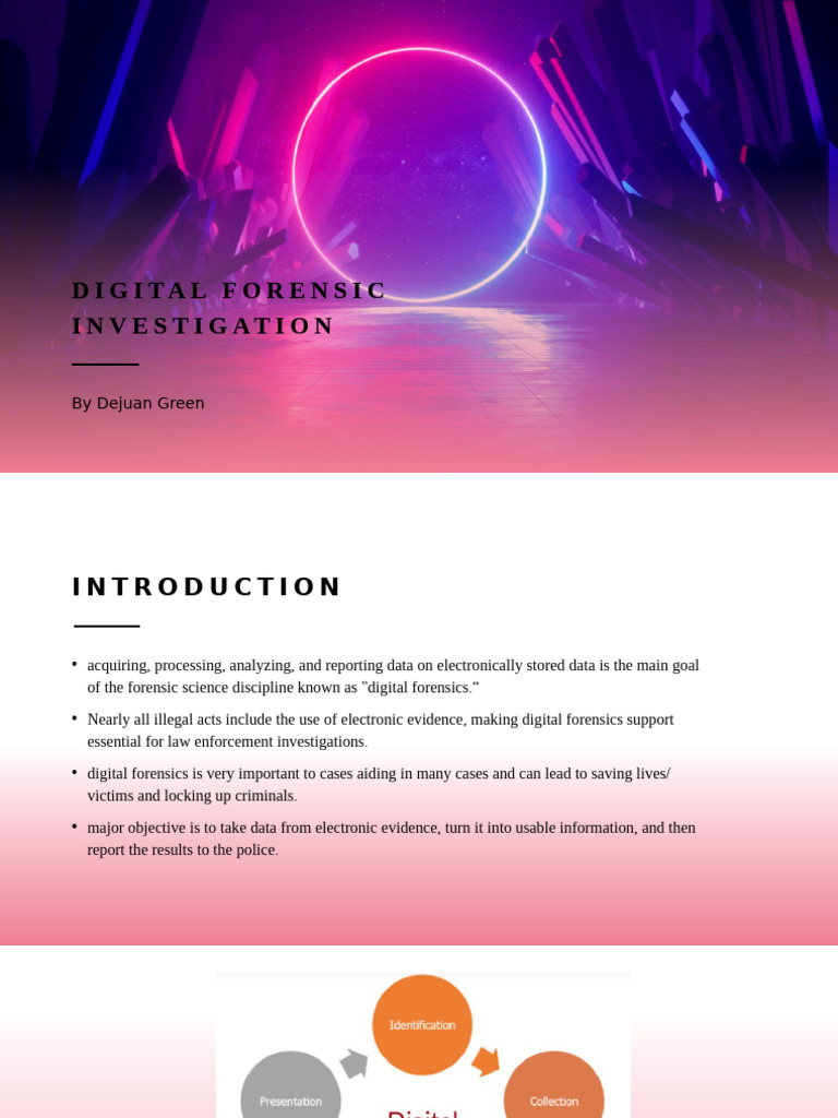 Dejuan Green - Cyber Forensics Digital Investigation | PDF