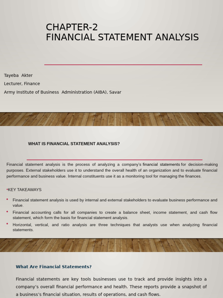 Chapter-2 Financial Statement | PDF | Cost Of Goods Sold | Income Statement