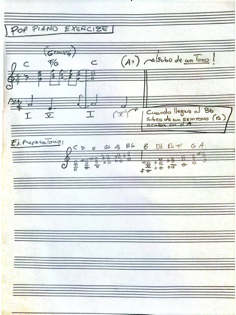 Funky Piano Ejercicio | PDF