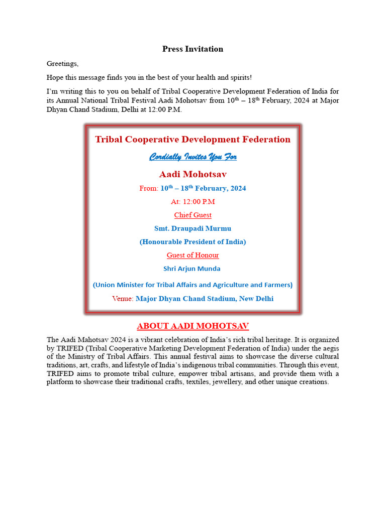 PR Press Invite | PDF