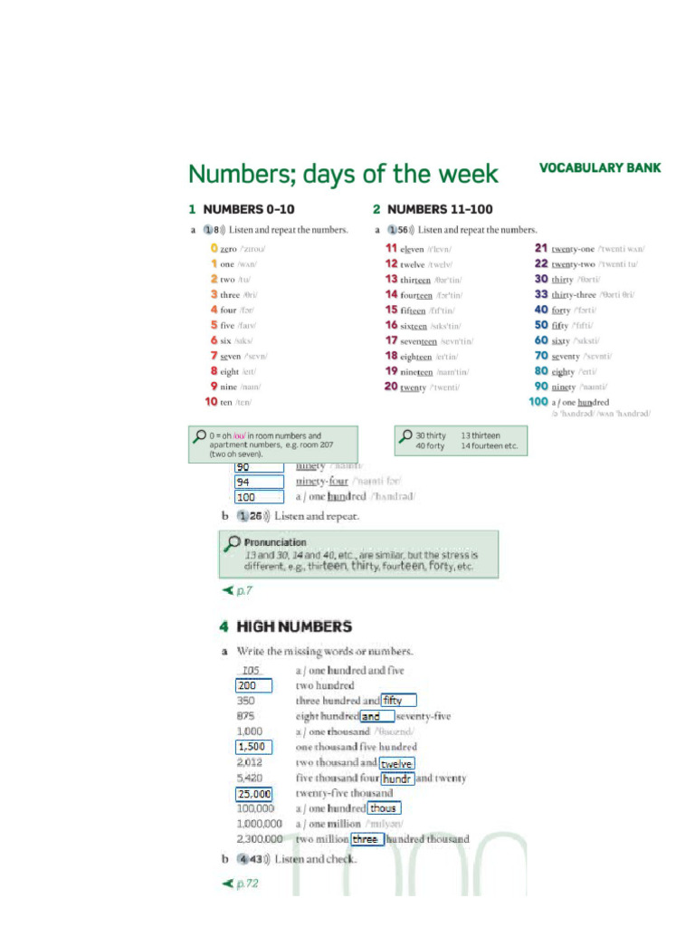 Numbers Pdf