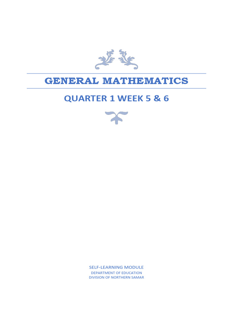 GenMath MODULE 4 WEEK 5 and 6 | PDF | Function (Mathematics ...