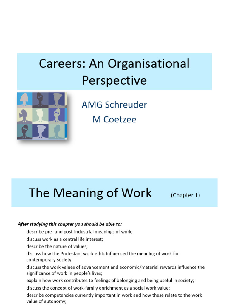 Understanding Work's Evolving Meaning | PDF | Goal | Psychological ...