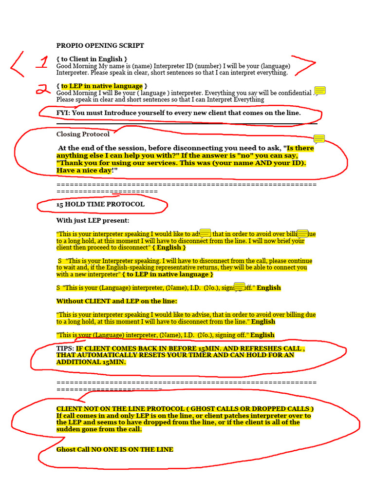 CLIENT AND LEP GUIDELINE | PDF | Language Interpretation | Human ...