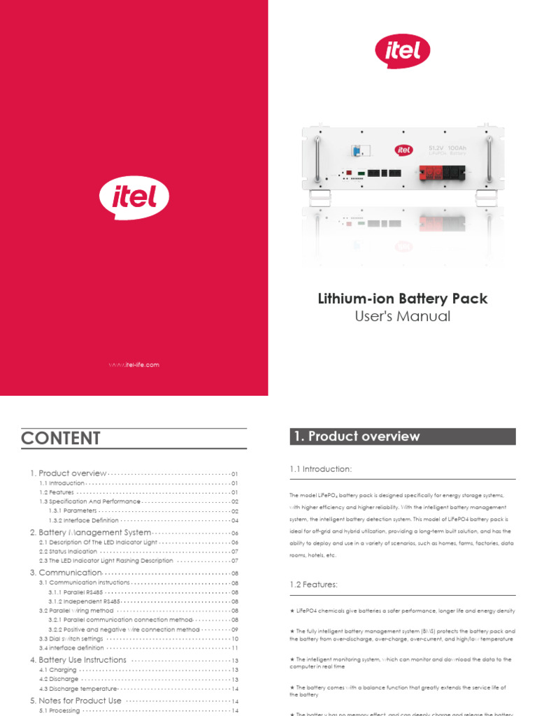 Itel Lithium-ion Battery User Manual | PDF | Lithium Ion Battery ...
