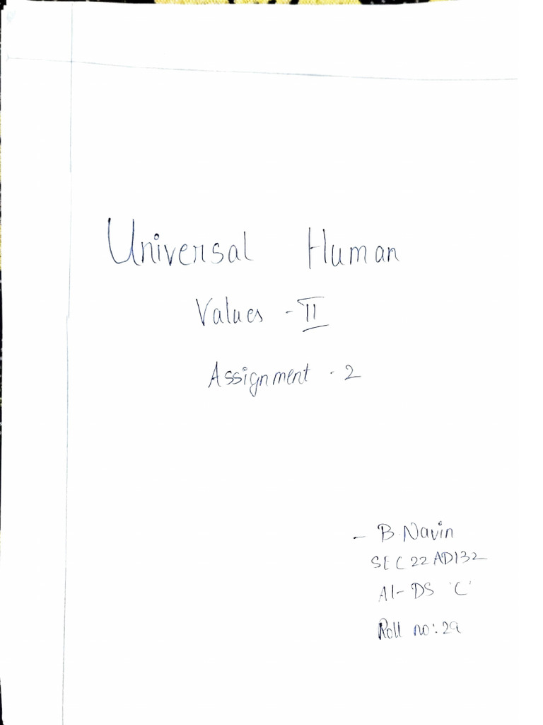 uhv assignment 2 | PDF