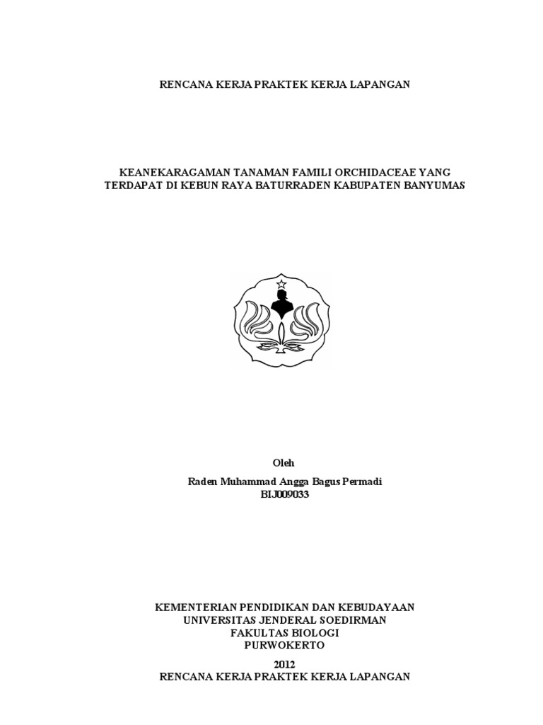 Proposal Rencana Kerja Praktek Kerja Lapangan | PDF | Kesehatan ...