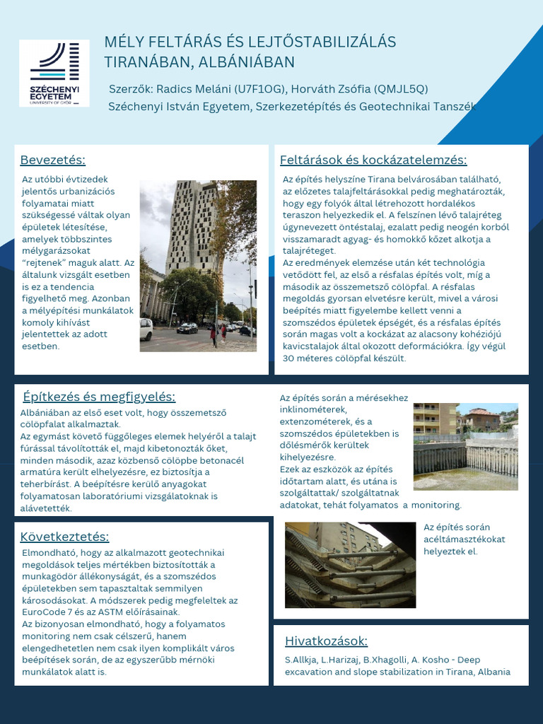 University Research Poster in Blue and White Minimal Style | PDF
